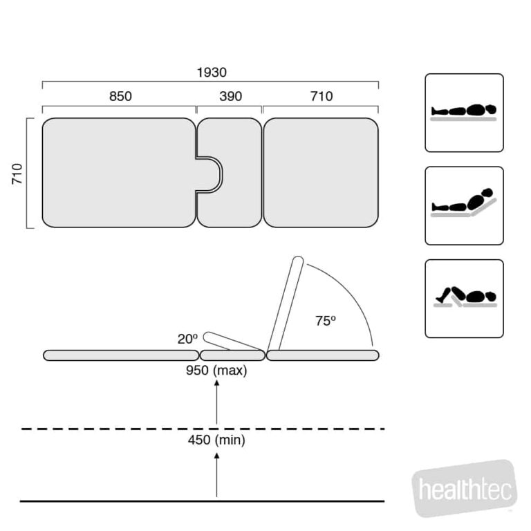 SX Gynae Examination Table - Emech Medical New Zealand